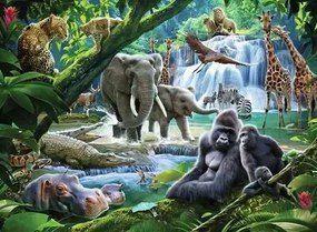 Ravensburger Rodina z džungle / 100 dílků / od 6 let