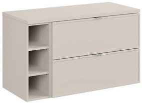 Závěsná skříňka Bella Cashmere s deskou 100 cm kašmírová