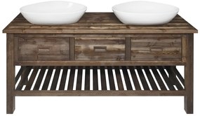 Sapho Sapho, BRAND umyvadlová skříňka 160x73x50cm, mořený smrk, BA161S