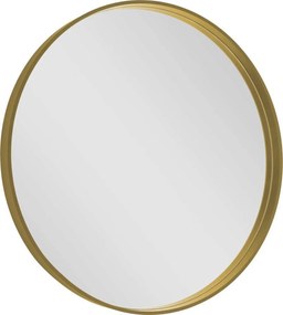 Sapho Notion - Zrcadlo v rámu, průměr 80 cm, matná zlatá NT800G