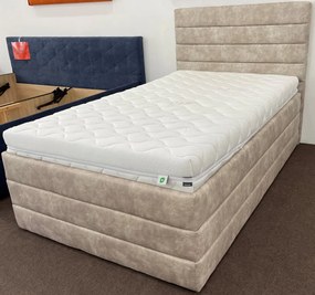 Vysoká postel Torino 120x200 cm - béžová