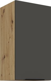 Kuchyňská linka ARIA pa | 255 cm | UNI dvířka | ANTIFINGER povrch | artisan/šedá grafit