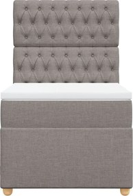 Box spring postel s matrací taupe 90x190 cm textil 3291146