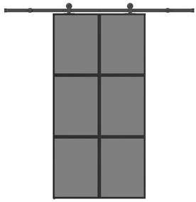 Posuvné dveře s kováním 102,5x205 cm tvrzeného sklo a hliník 3332988