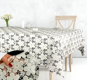 Ubrus PVC EL-3142 - Květinová krajka, metráž šířka 132cm