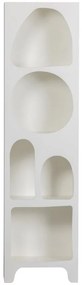 OnaDnes -20% Hoorns Bílá lakovaná knihovna Cazemy 180 x 47,5 cm