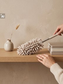Sinsay - Teleskopická prachovka s náhradními náplněmi 3 pack - béžová