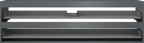 Mexen Box-A, závěsná skříňka 160 cm, 2 zásuvky, grafitová matná, 91AX0-1600-470-2-66