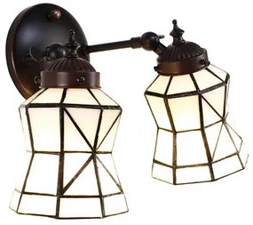 Nástěnná lampa Tiffany THUNDER Clayre &amp; Eef 5LL-6211