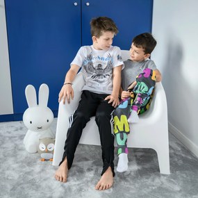 Stohovatelné křeslo, bílá, plast, SOKRA NEW
