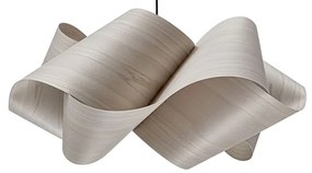 Designové svítidlo z dřevěné dýhy Swirl  Designové svítidlo z dřevěné dýhy Swirl Barva rozety: Černá, Dekor: Šedý, Průměr a výška: ø 540 mm x 250 mm