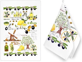 Bellatex Kuchyňská utěrka 1 ks Žlutá,Zelená 40x60 cm