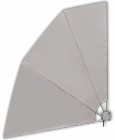 Skládací zástěna proti větru 210 x 210 cm Krémová