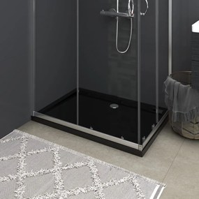 Obdélníková sprchová vanička ABS černá 80 x 110 cm,  148918