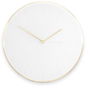 Stackers, Nástěnné hodiny White & Brushed Gold Clock | bílá 75654