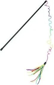 Beeztees Škádlítko pro kočky duhové třásně 70cm