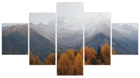 Obraz - Výhled na hřebeny hor (125x70 cm)
