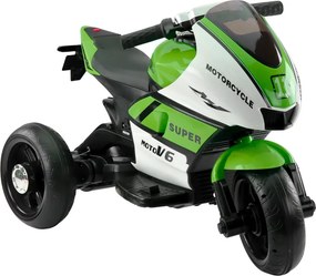 LEAN CARS Dětská elektrická tříkolka HT-5188 LED MP3 zelená