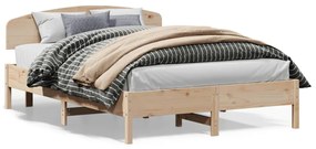 vidaXL Rám postele s čelem 160 x 200 cm masivní borové dřevo