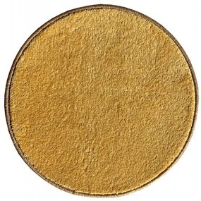 Kusový koberec Eton Lux žlutý kruh Kruh 57 cm - SLEVA