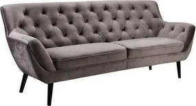 XXXLutz POHOVKA CHESTERFIELD, textil, šedá, černá Stylife - Pohovky - 001491003203