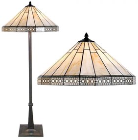 Stojací lampa Tiffany – 50x164 cm