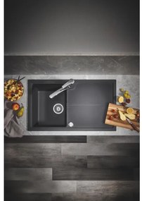 GROHE 31640AP0 - Kompozitní dřez K400 860 × 500 mm granit/černá