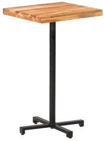 Barový stůl Dansey - čtvercový - masivní akáciové dřevo | 60x60x110 cm
