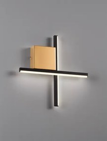 Designové nástěnné svítidlo Cross 30 zlatá