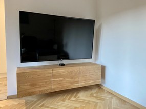 Wudboys Skříňka závěsná - MERT Dřevo: Jasan, Rozměr: 1800x400, moderní skandinávský styl