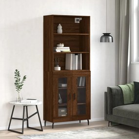 vidaXL Skříň highboard 69,5 x 34 x 180 cm kompozitní dřevo [3189340] Barva: Bílá