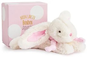 Doudou Dárková sada - Plyšový králíček pink 20 cm