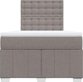 Box spring postel s matrací taupe 120x190 cm textil 3293925