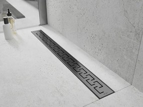 Mexen Flat M15 kryt pro lineární odtok 50 cm, kartáčovaná gun šedá - 1E24050
