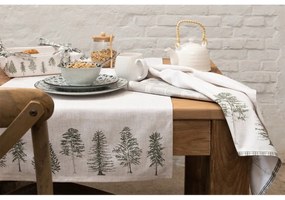 Bavlněná kuchyňská zástěra se vzorem jehličnatých stromů Natural Pine Trees – 70x85 cm
