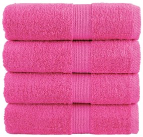 Premium ručníky SOLUND 4 ks růžové 30 x 50 cm 600 g/m² 137519