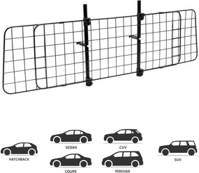 Mříž do auta pro přepravu psa fudajo – 40 cm, 118-129 cm (61943)