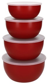 KitchenAid kuchyňské mísy s víkem, set 4 ks KQG176OSERE