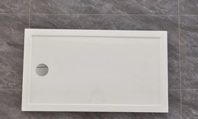 Erga Laos, obdélníková sprchová vanička 140x70x5cm, akrylát, bílá lesklá, ERG-V06-ACR-7014S-WH-CR