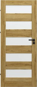Porta doors Interiérové dveře rámové, 80 L, 80 × 197 cm, fólie, levé, dub Catania, prosklené