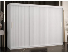 Třídveřová skříň Towiro Slim 1 250, Barva: bílá