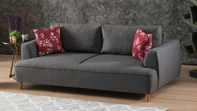 Hanah Home Pohovka FELIX tmavě šedá 230 cm 825BLC1379