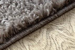 Dywany Łuszczów, Kusový koberec Berber 9000 brown, 80x150, hnědá, ložnice