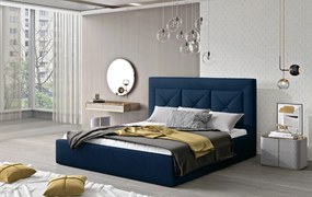 Eltap Čalouněná postel Cloe s úložným prostorem Materiál a barva potahu: Monolith 77 - tmavě modrá, Rozměry (cm): 140x200