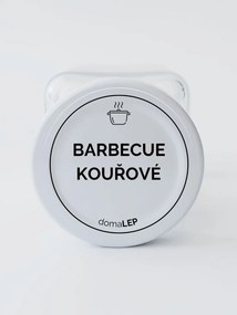Samolepka na kořenky BARBECUE KOUŘOVÉ průhledná 5 cm tučné písmo
