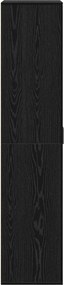 Vysoký bufet 80 x 39 x 178 cm Kompozitní dřevo Černý dub 3365572