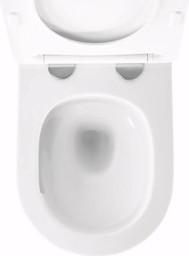 Rea Tito, závěsná WC mísa 495x360x355 mm, Tornado NFQ + WC sedátko s pomalým zavíráním, bílá lesklá, REA-C6800