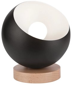 Černá stolní lampa, výška 19 cm Ava – LAMKUR