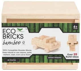 Stavebnice once kids eco-bricks bambus 45 dílů