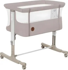 LIONELO Postýlka Aurora 3v1 Beige Cappuccino / Kovový rám / 4 kolečka